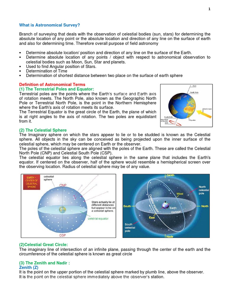 Engineering Astronomy | PDF | Sphere | Latitude