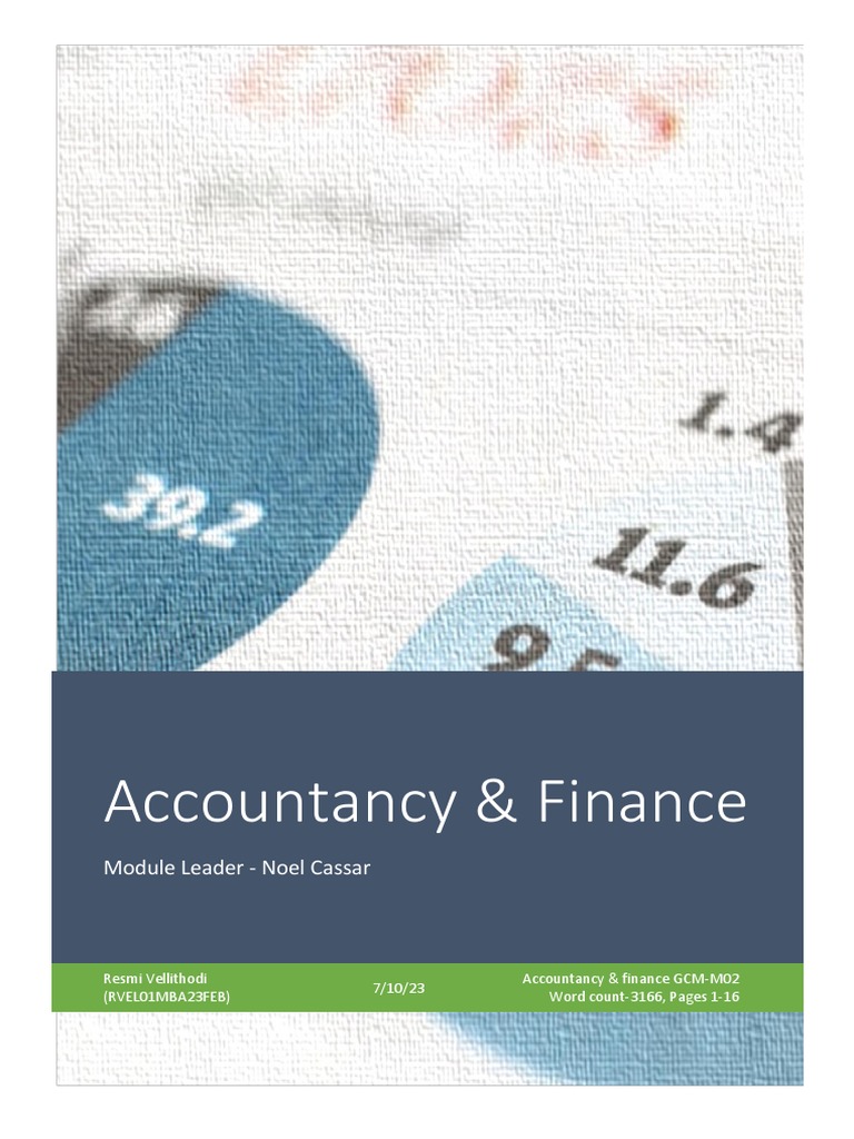 Accounts Finance - Assignment | PDF