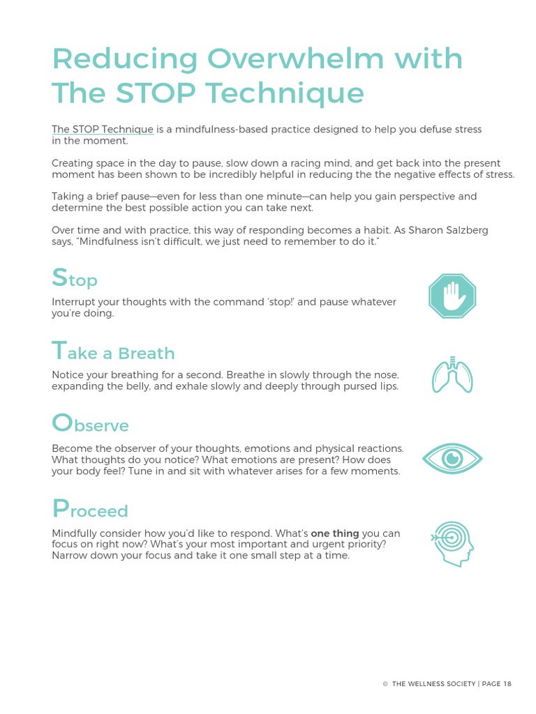 STOP Technique PDF | PDF