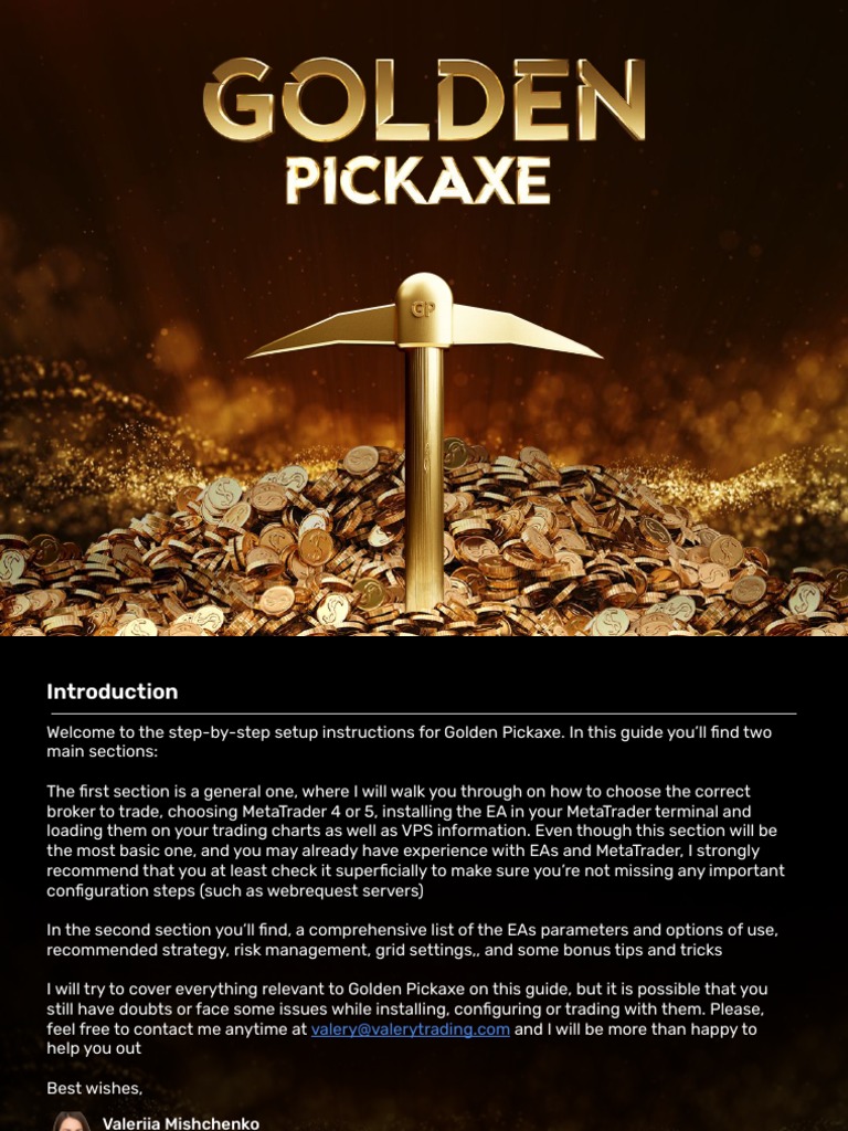 Golden Pickaxe - Setup Guide | PDF