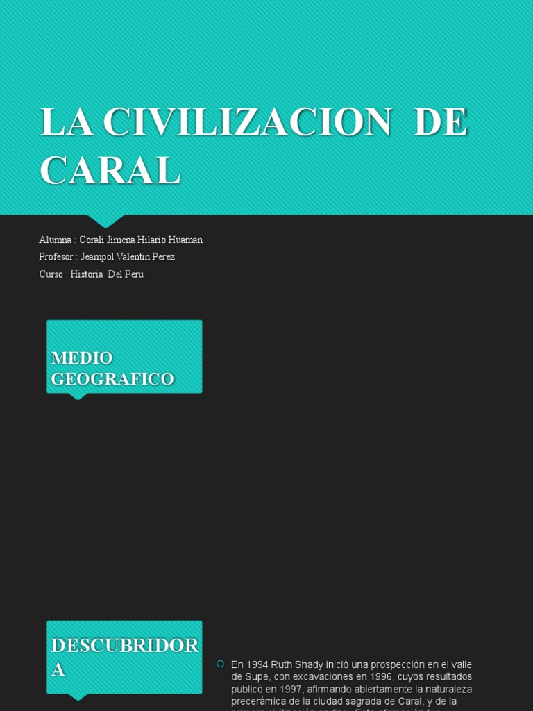 La Civilizacion de Caral | PDF