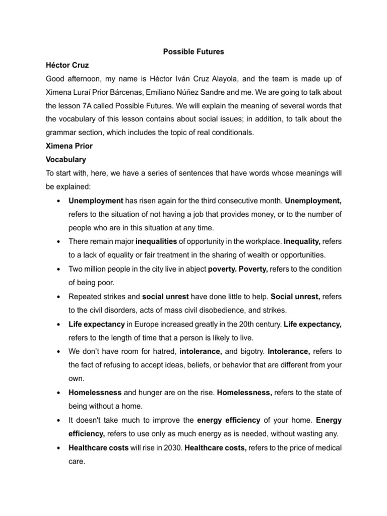 Possible Futures | PDF