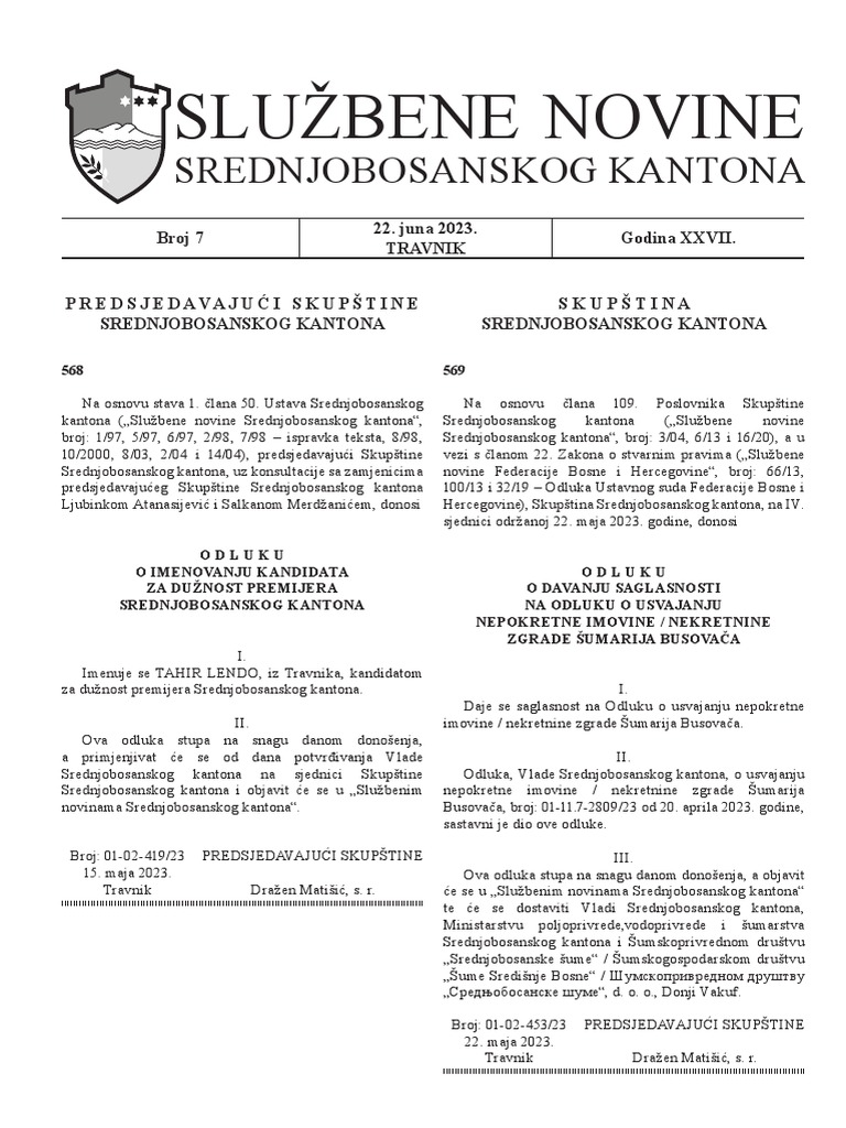 Slubene Novine SBK Br. 07-2023 | PDF