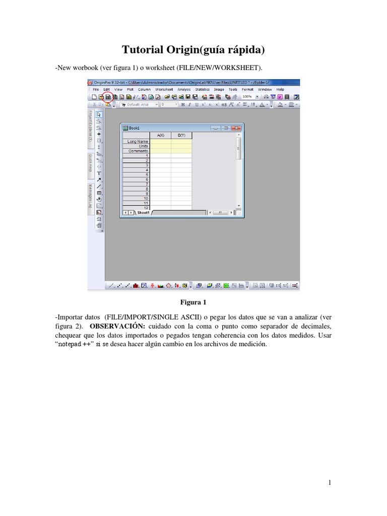 Tutorial de Origin | PDF