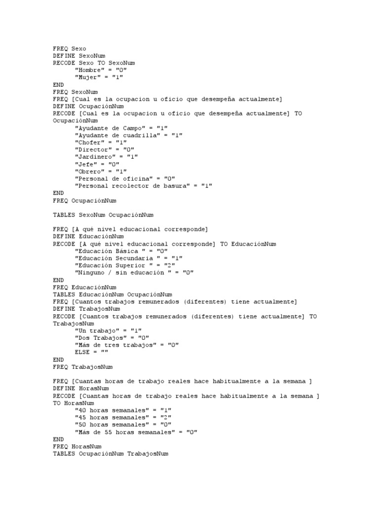 Codigos Tabla 2 | PDF