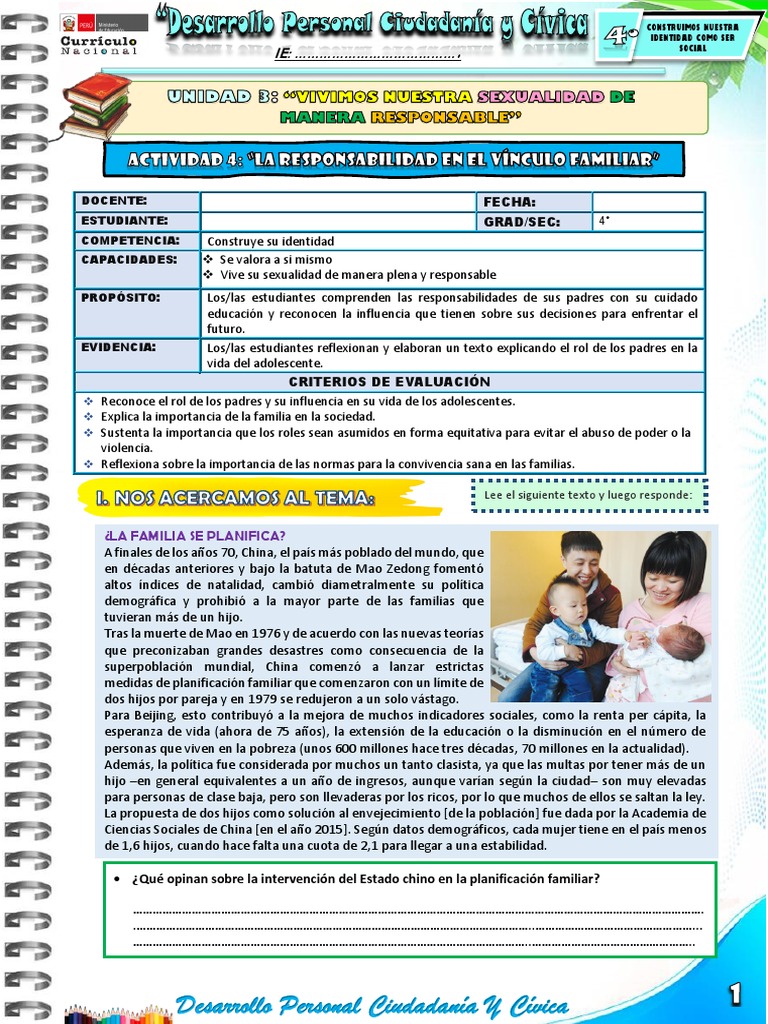 4° DPCC - Actv.04-Unid.3 2023 | PDF