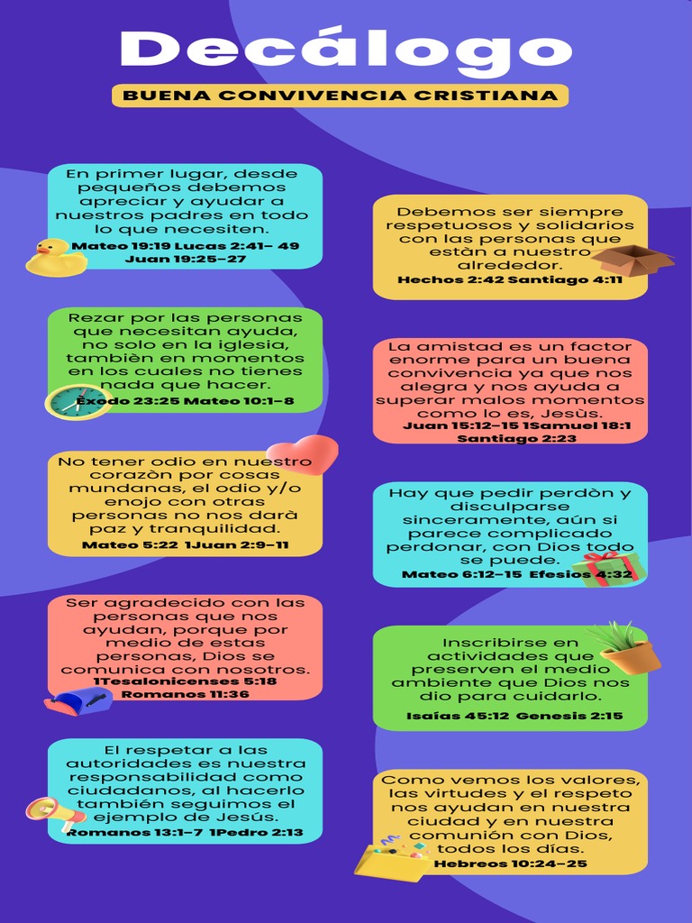 Decálogo-Buena Convivencia Cristiana | PDF