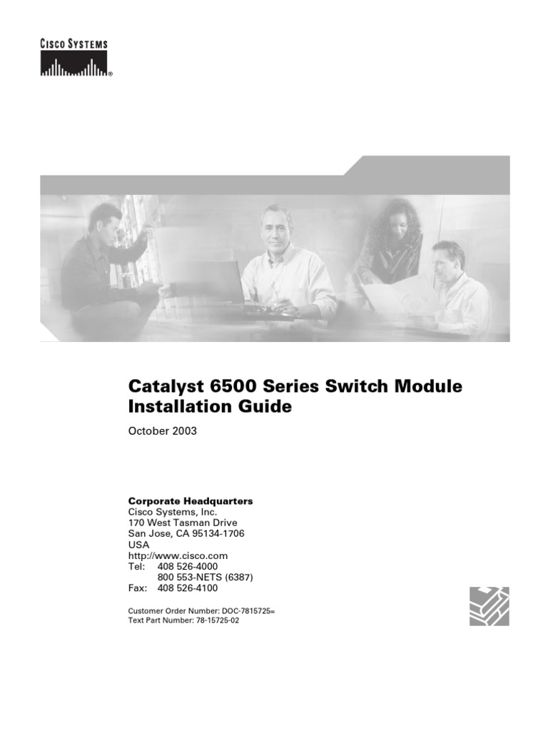 CISCO Catalyst 6000 Module INST | PDF | Network Switch | Computer ...