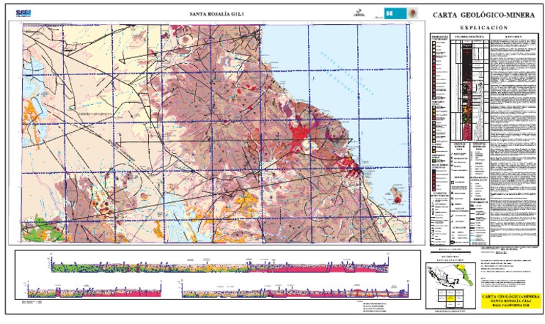 Carta Geologica Minera Inegi Santa Rosalia | PDF