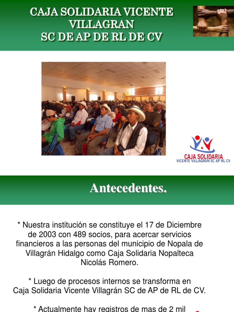 Caja Solidaria Vicente Villagrán: Cooperativismo y Desarrollo | PDF ...