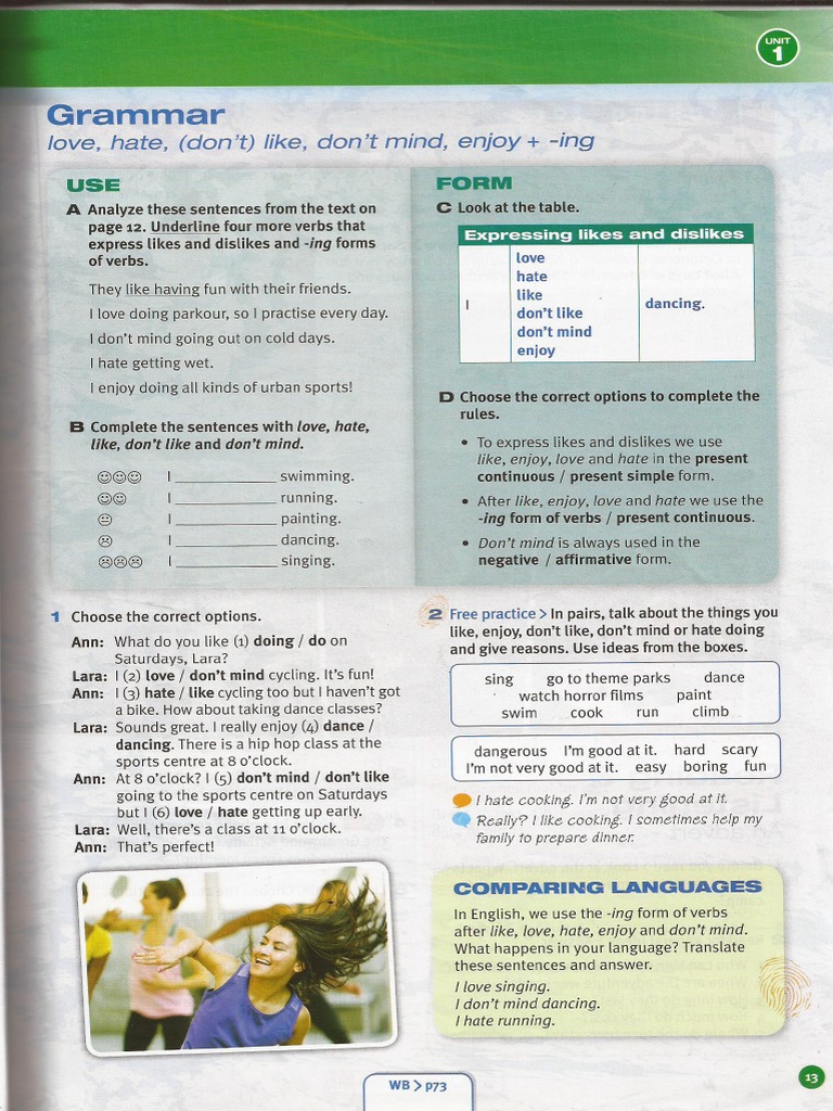 Activities Likes and Dislikes | PDF