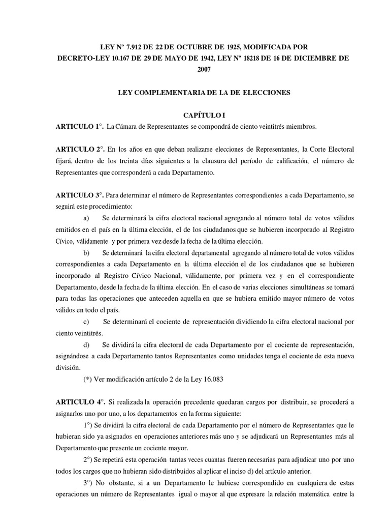 LEY 7912 Modif | PDF