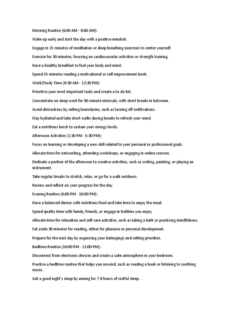 Daily Routine Ejercicio Ingles Pdf