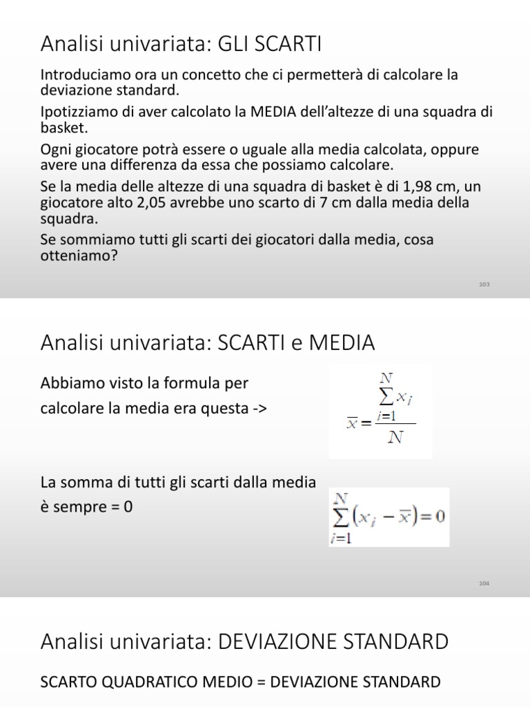 analisi univariata | PDF