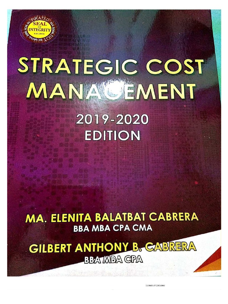 Strategic Cost Management Cabrera Chapter 11 and 12 Compress | PDF Strategic Cost Management Cabrera Chapter 11 and 12 Compress | PDF