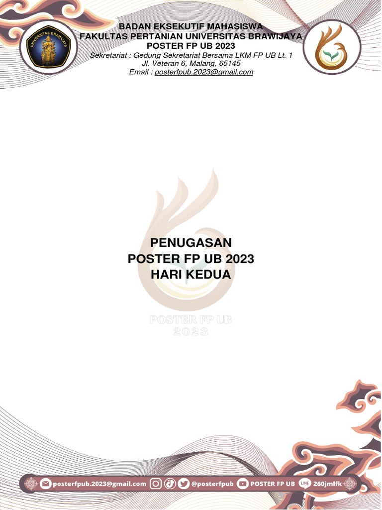 Poster FP UB 2023 Fakultas Pertanian | PDF