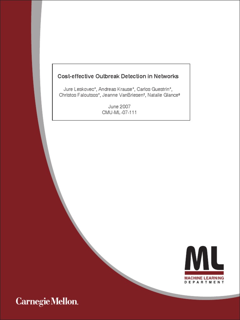 Cost Effective Outbreak Detection In Networks Pdf