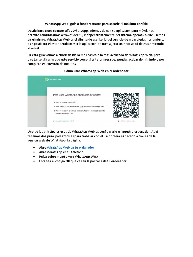Manual de Whatsapp | PDF