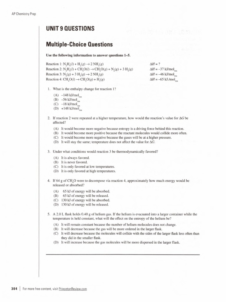 Unit #9 Problem Set | PDF