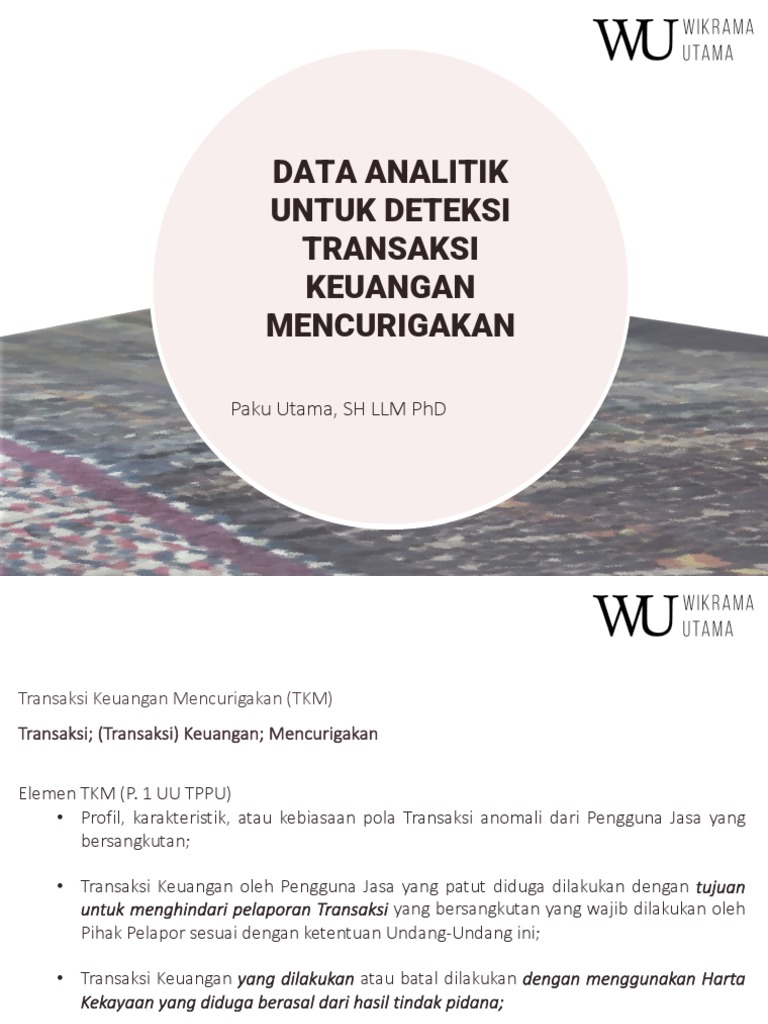 Data Analitik Deteksi TKM | PDF