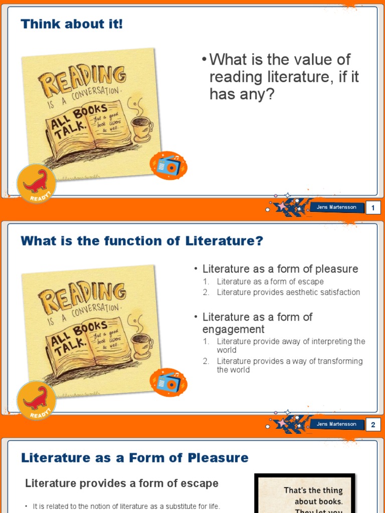 Lesson 2 Functions of Literature | PDF