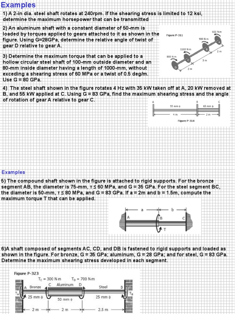 Torque (Examples and Seatwork) | PDF