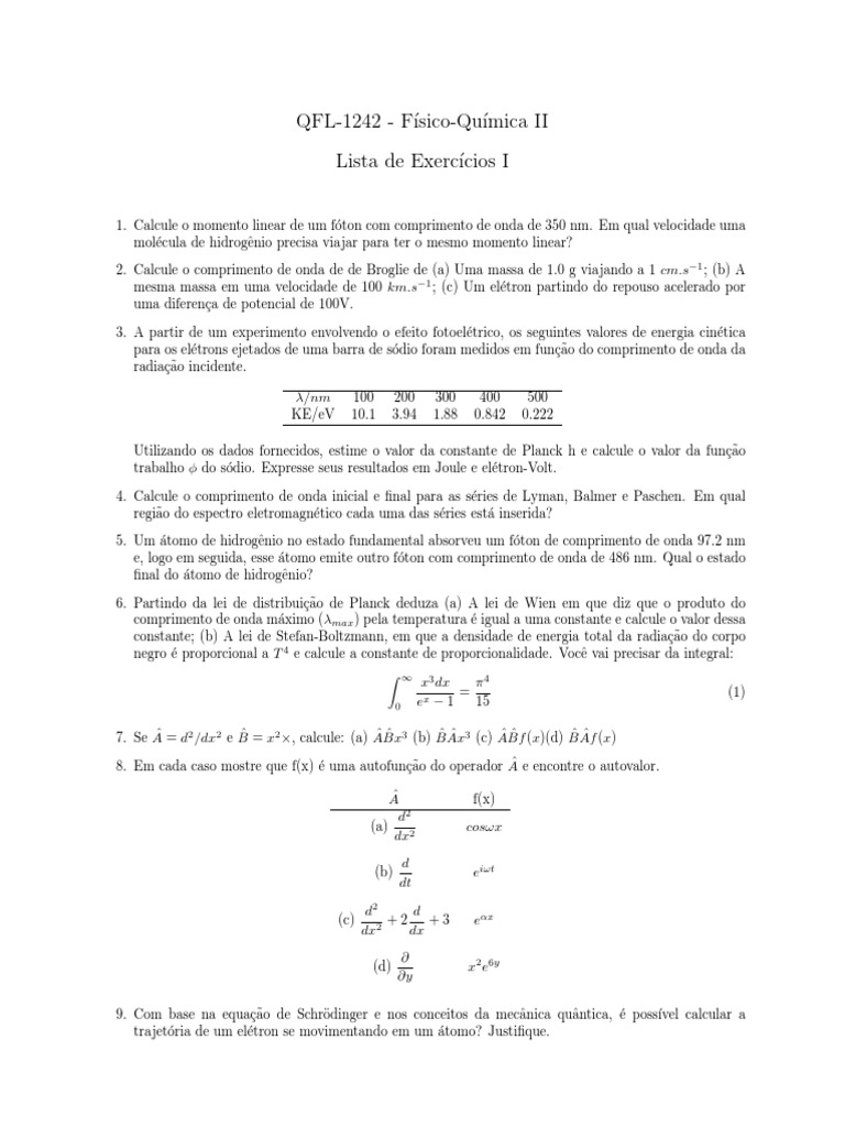 Lista_1_Fis_Quim_II | PDF