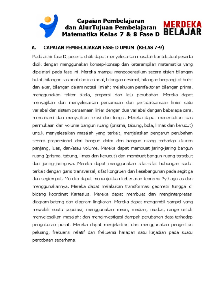 CP Dan Atp MTK | PDF | Metode & Bahan Ajar | Komputer