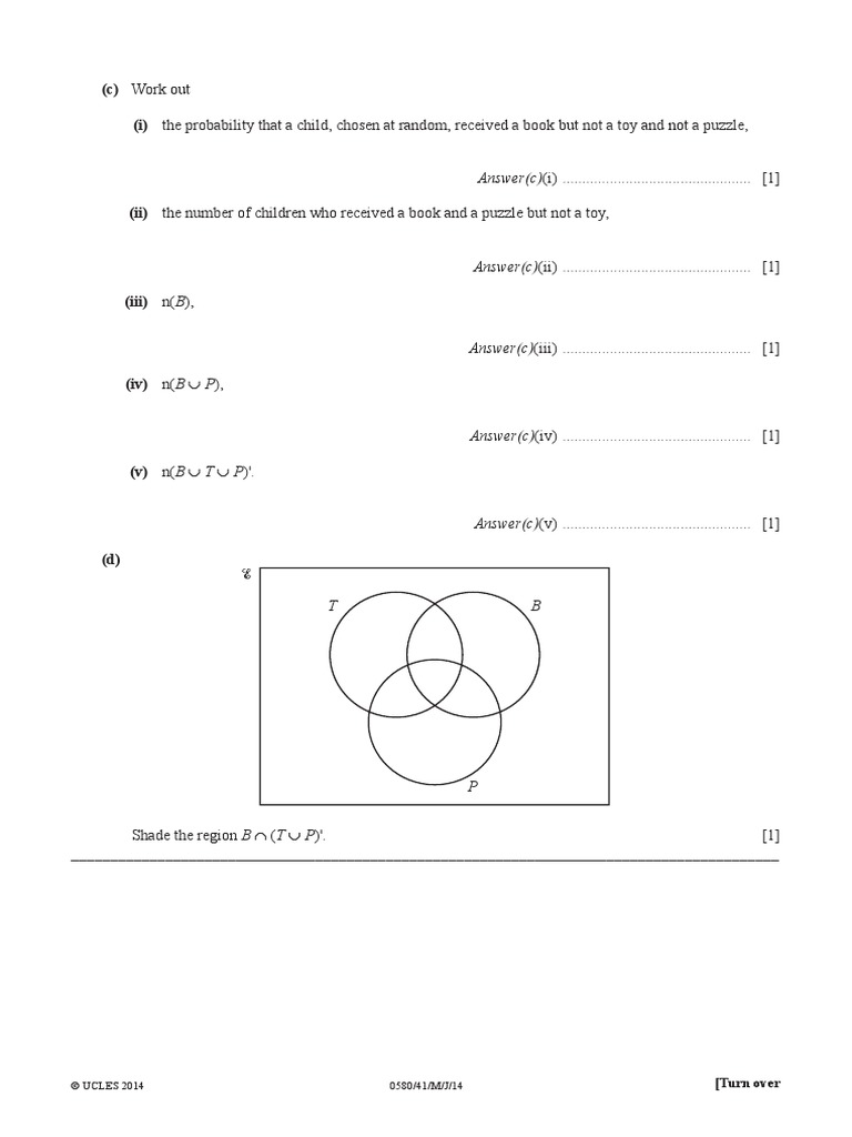 14 - Sets and Venn Diagrams - Revision Material With Some Written ...
