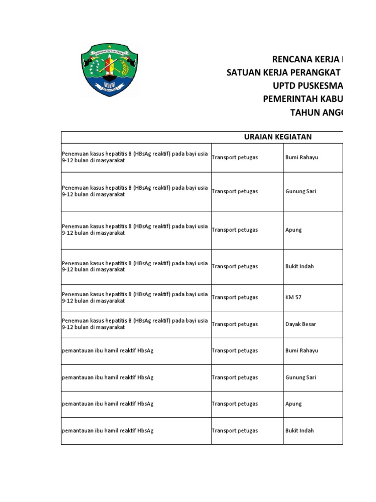 RUK Tahun 2024 (Program Hepatitis) | PDF