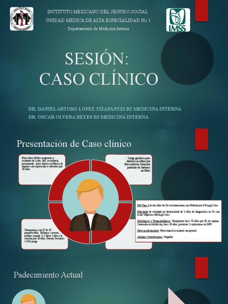 Ejemplo de Caso Clínico | PDF | Medicina | Especialidades Medicas