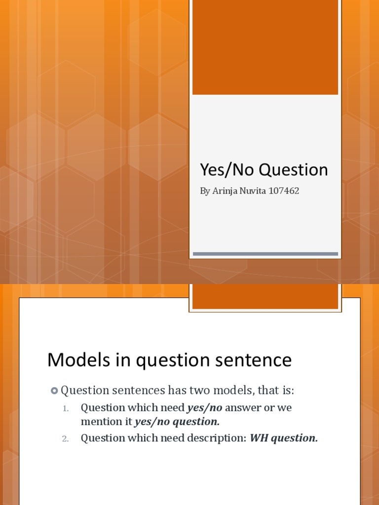 Understanding Yes/No Questions | PDF