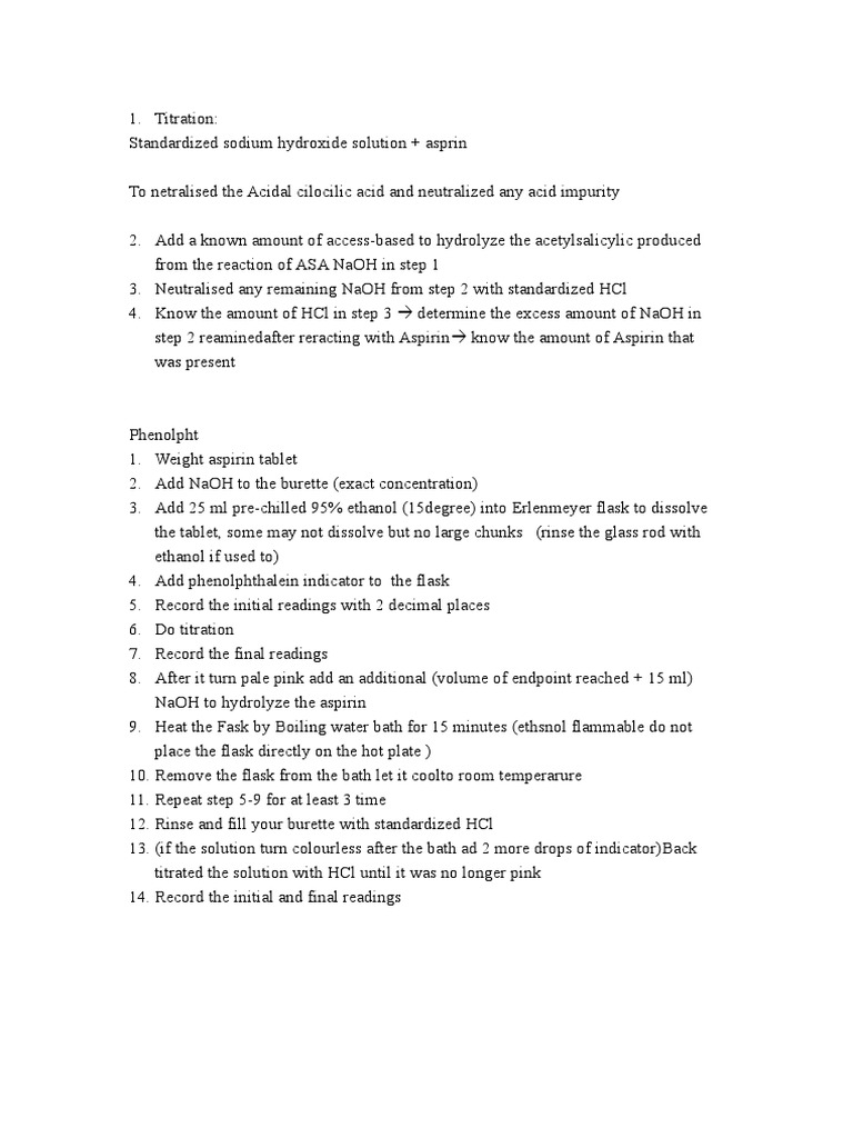 SCI S291F Chem Lab Procedures | PDF
