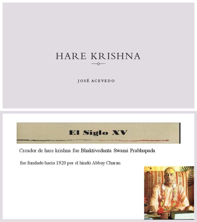 Hare Krishna | PDF