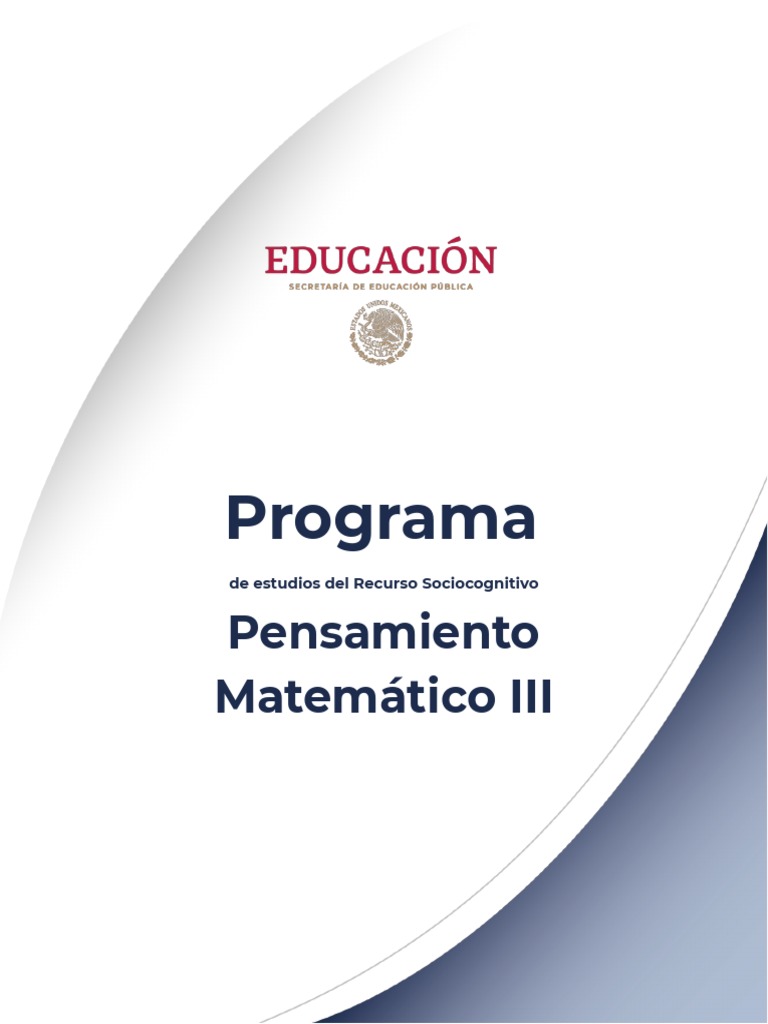 Pensamiento Matematico III | PDF