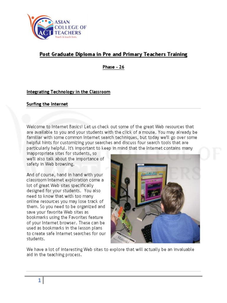 Surfing The Internet | PDF | World Wide Web | Internet & Web