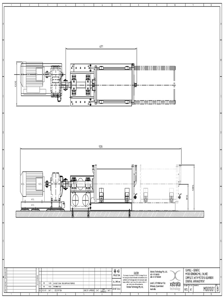 IsaMill Generic General Arrangement Drawing | PDF