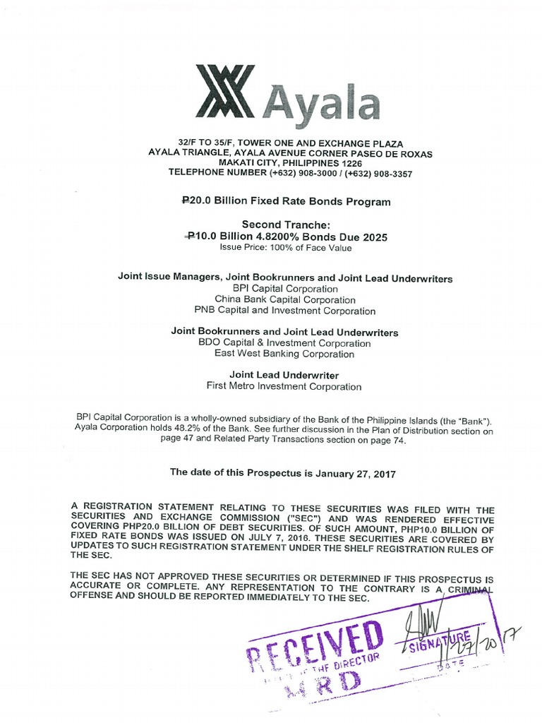 AC Bonds Due 2025 Final Prospectus | PDF | Bonds (Finance) | Securities ...