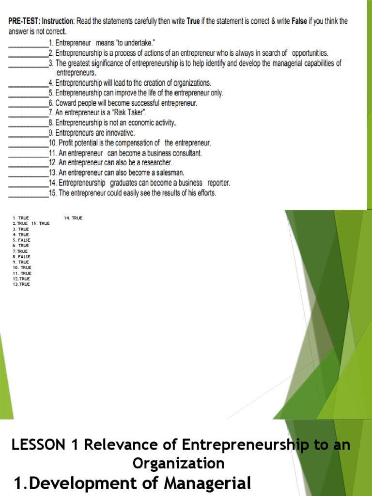 Entrep Module 1 | PDF | Entrepreneurship | Economics Entrep Module 1 | PDF | Entrepreneurship | Economics