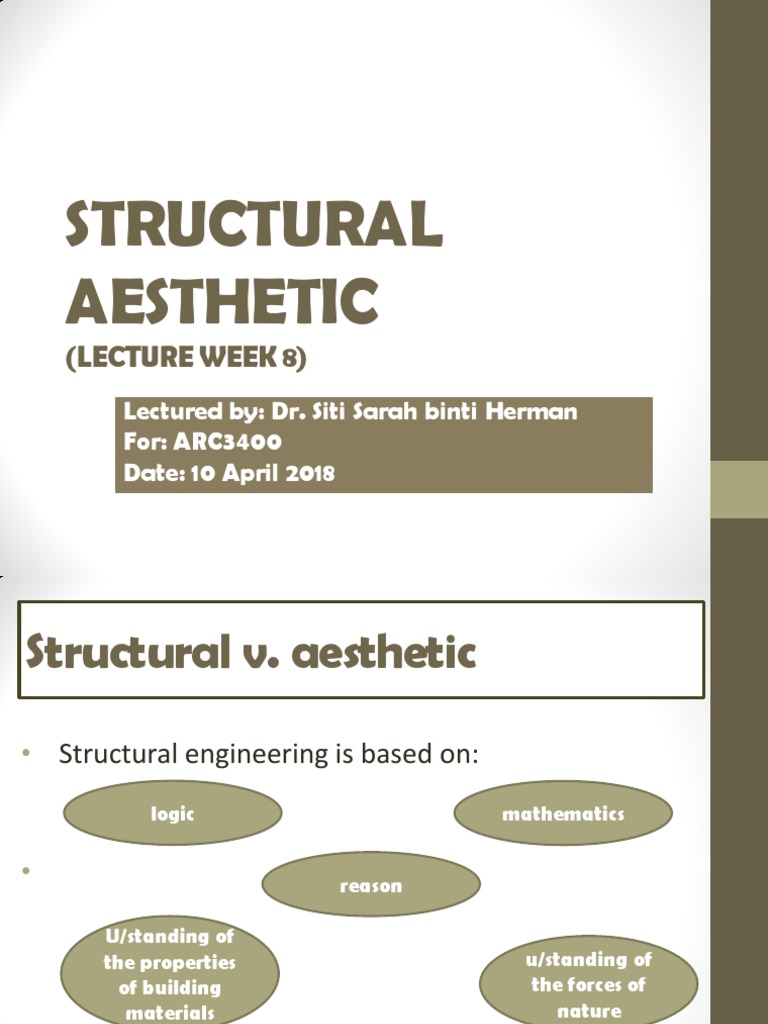 W8 - Structural Aesthetic | PDF | Aesthetics | Cognition