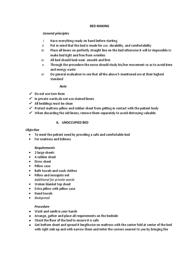 Bed Making | PDF | Bed | Bedding