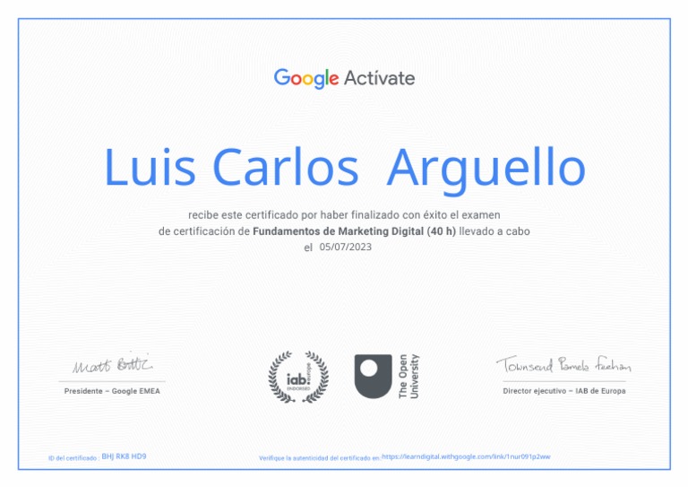 Activate Certificate | PDF