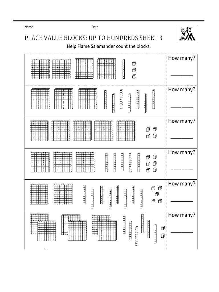 Number Value Exercise | PDF