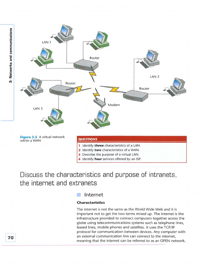 Discuss The Characteristics and Purpose of Intranets, The Internet and ...