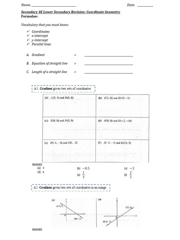 Coordinate Geometry | Download Free PDF | Line (Geometry) | Mathematical Objects