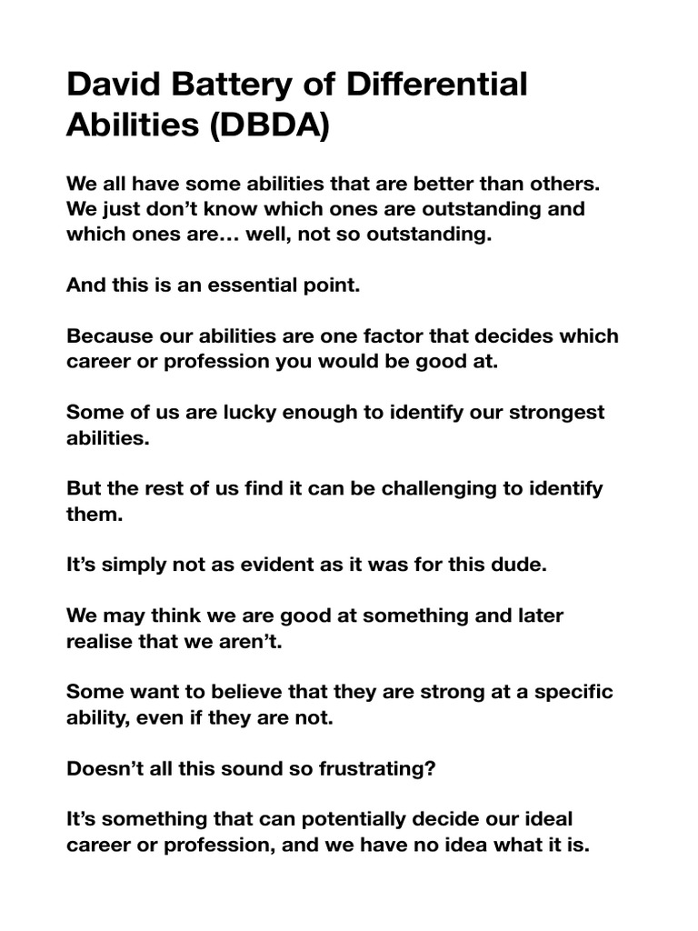 Understanding the DBDA Test | PDF | Shape | Engineering