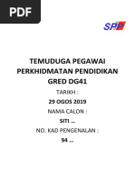 Partition Temuduga SPP | PDF