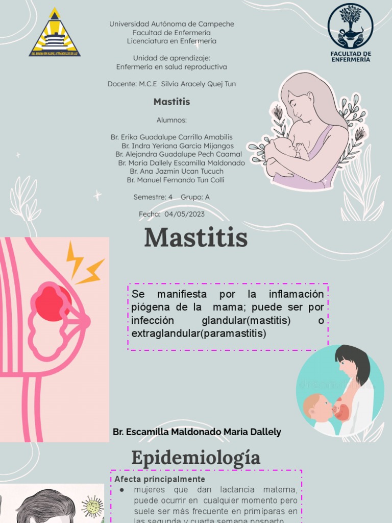 Mastitis | PDF | Pecho | Leche
