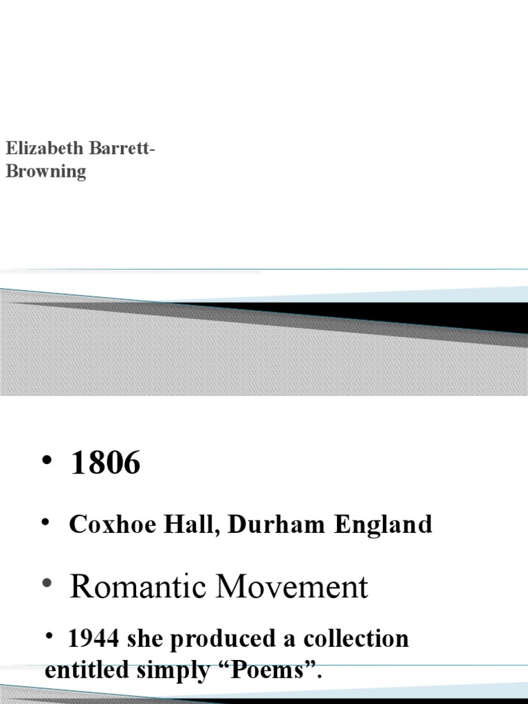 Elizabeth Barrett Browning's Sonnet Analysis | PDF | Language Arts ...