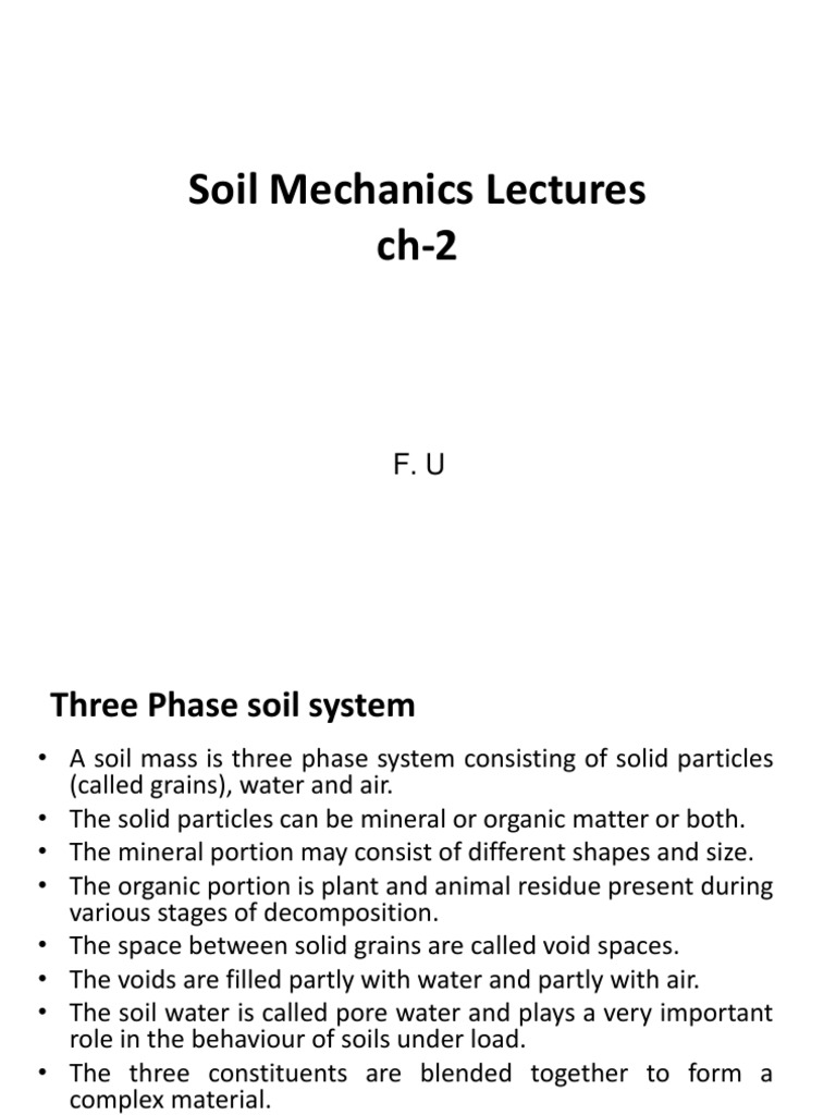 Soil - Mechanics - Chapter - 2 | PDF